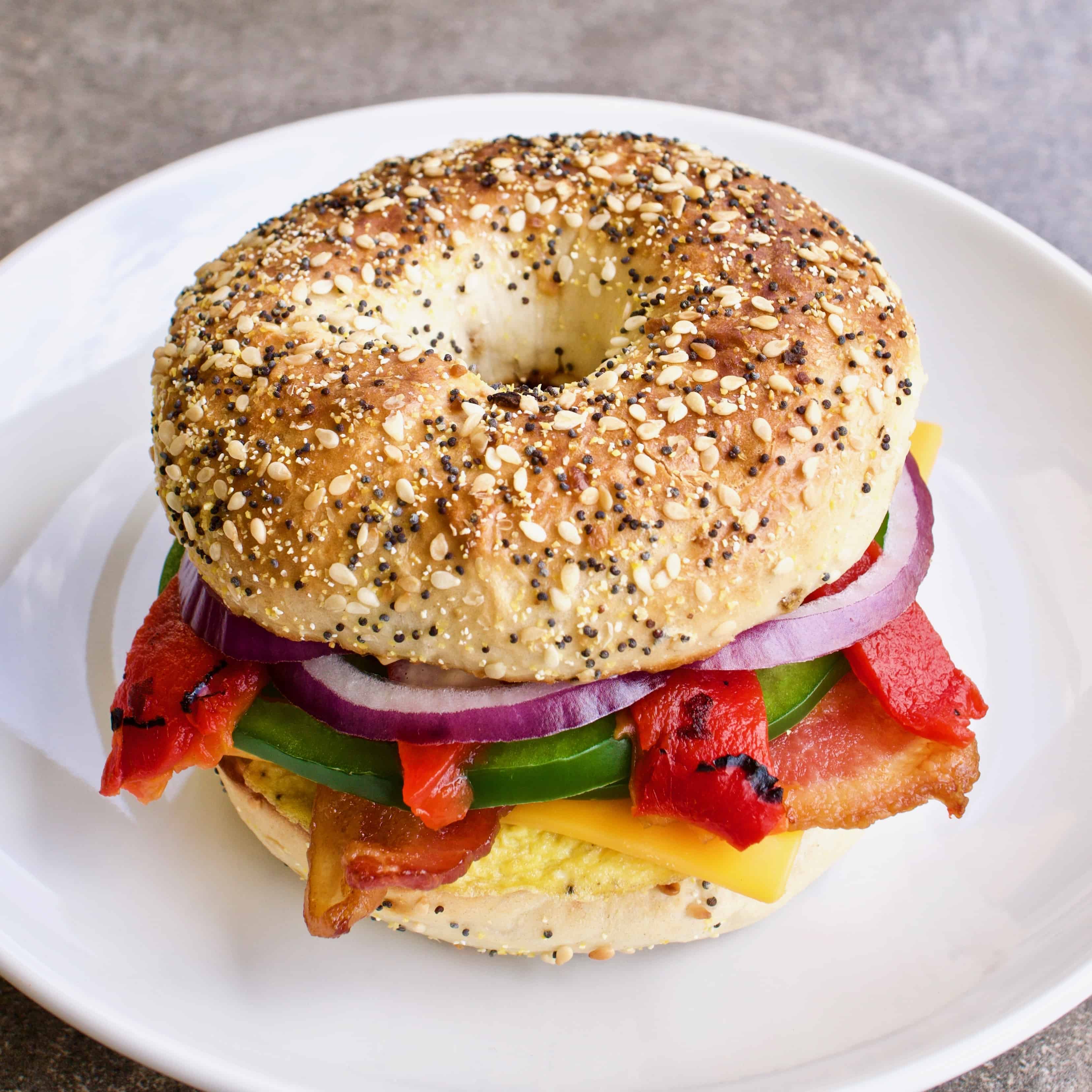 Copycat Bruegger's Western Bagel | Yummy Noises